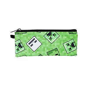 Minecraft Backpack Creeper 4 Piece Kids Green School Rucksack Set