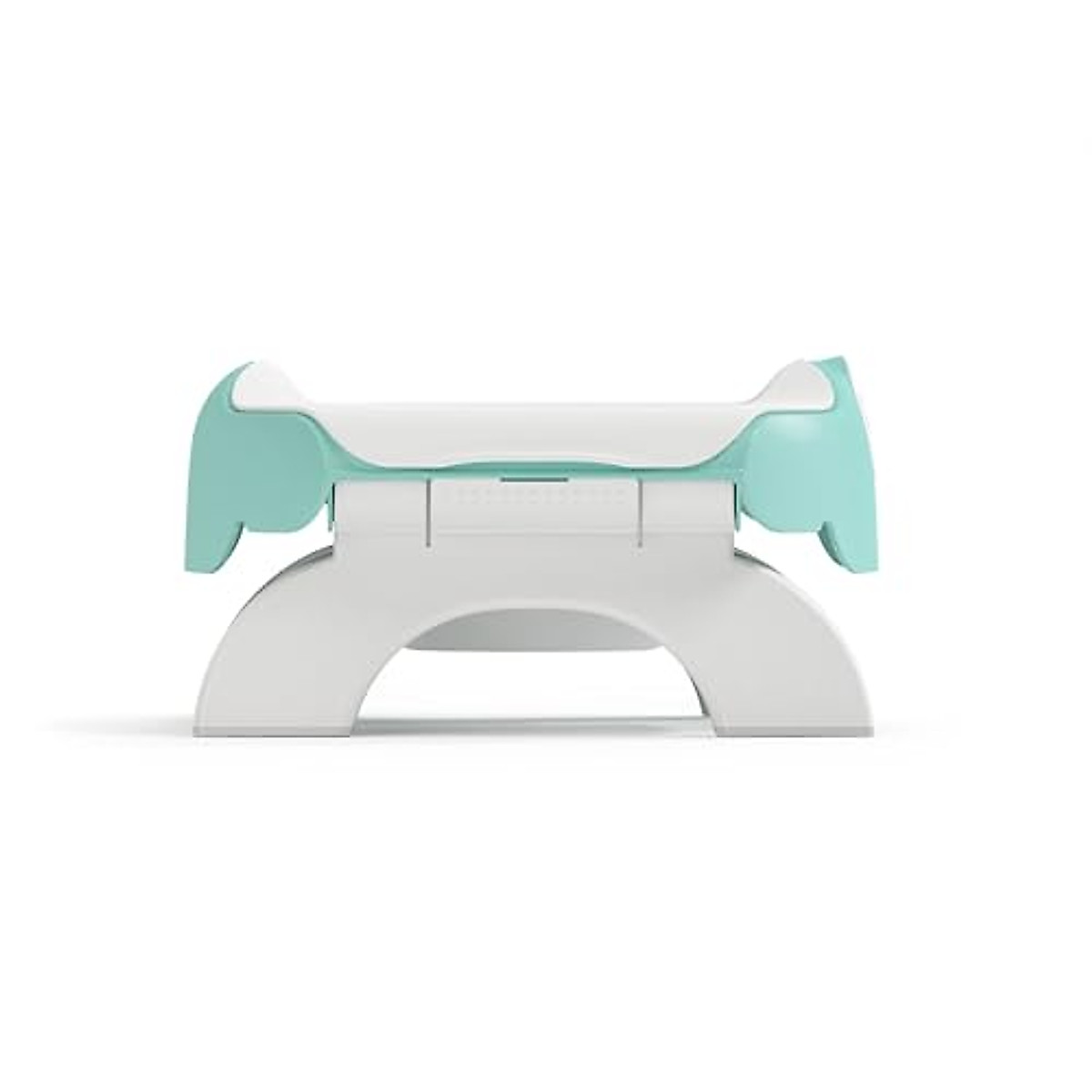 OKBABY On The Spot 3 in 1 Travel Potty Seat - Compact & Lightweight Design - Features Non-Slip Rubber Base - Removable Inner Bowl - Toilet Training Seat for Toddlers & Children, Turquoise