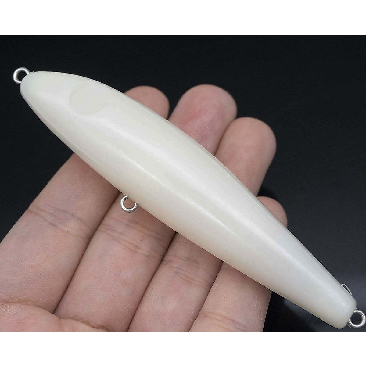 10PCS Unpainted Fishing Pencilbait 9.7cm 9.83g Lipless Popperbaits Artificial Fishing Tackle 8006 with 9mm Free 3D Fishing Eye