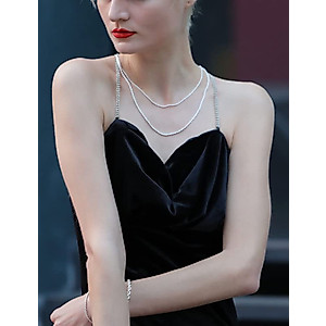 Silver Necklace for women men 2mm Rope Chain 925 Sterling Silver Clasp Rope Chain Silver Chain for men 16/18/20/22/24/26/28/30 Inches(16)