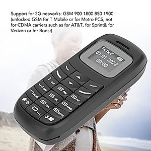 Unlocked Cell Phone, Mini Rugged Cell Phone Dual SIM Card Dual Standby for Pregnant Women for Students to Call (Black)