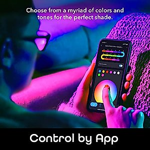 Geeni Prisma Symphony Smart LED Strip Lights, RGBIC Neon Color Changing WiFi Lights with App Remote Control and Music Sync, Compatible with Alexa and Google Home, 16.4 ft