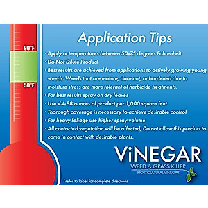 Energen Carolina LLC 578 Vinegar Weed & Grass Killer Approved for Organic Production Pet Safe Glyphosate Free Herbicide, Gallon 1, Yellow