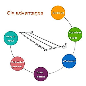 XMCX Wall Mounted Clothes Drying Rack Space-Saver Retractable Fold Away Clothes Hanger Easy Storage (Size : 62cm)