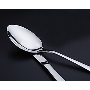 HornTide 12-Piece Flatware Sets Dinner Knife Fork Spoon 3-Piece Place Setting Service for 4 Person Stainless Steel Mirror Polishing