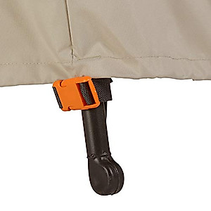 MODERN LEISURE Renaissance Ultralite Outdoor Patio Loveseat Cover - Water Resistant (82.5 W x 38 D x 38.25 H Inches) Gray and Atmosphere, Model 3020