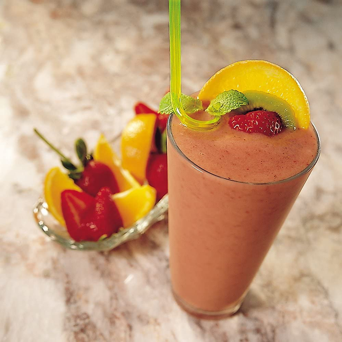 Oster 6844 6-Cup Glass Jar 12-Speed Blender, Metallic Red