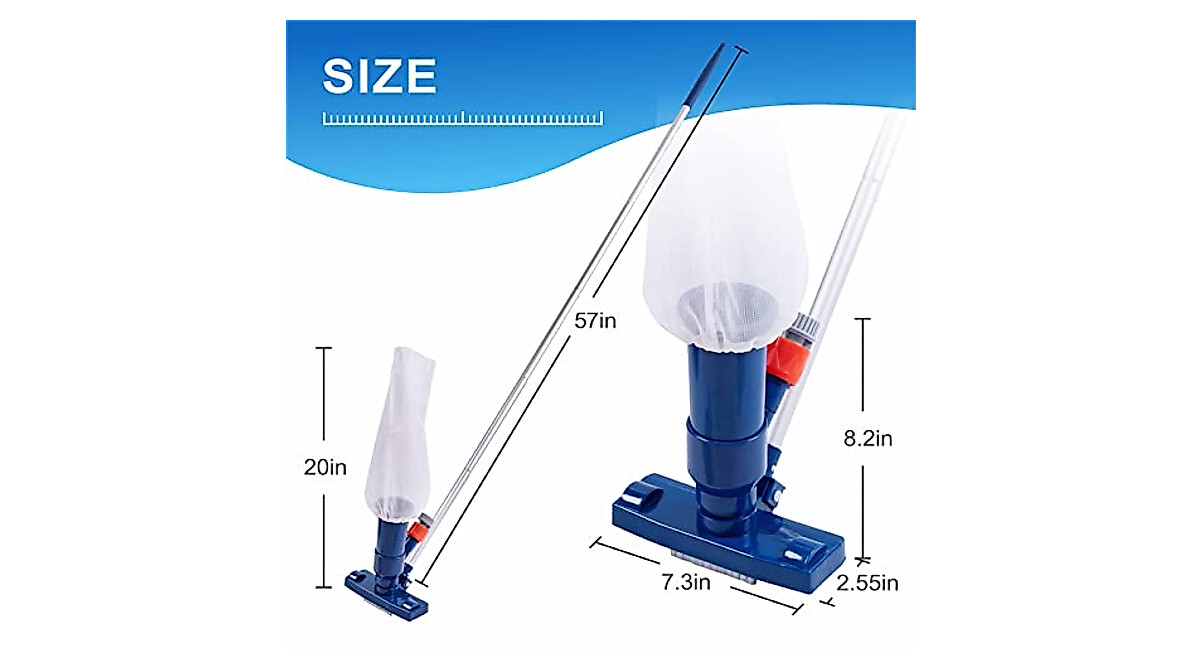 Upgraded Pool Vacuum Cleaner for Above Ground & Inflatables | Sepetrel