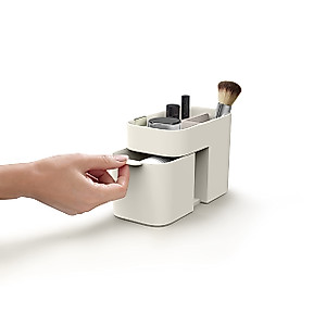 Joseph Joseph 75003 Viva Makeup Cosmetic Storage Organizer with Drawer, Small, Shell