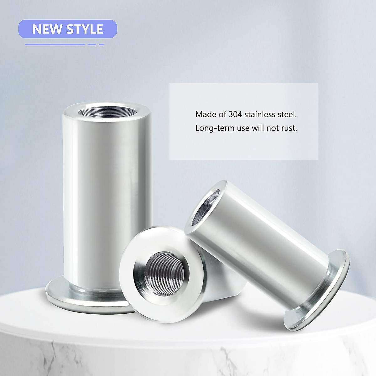 Ytpoools 3220 Bearing Sleeves Stainless Steel 3 Pack, Fits Grindmaster Crathco 3220, D & E Series Beverage Dispenser Juicer Bubbler Type Cold Beverage Spray Machines D15, D25, D25-4, D35, D35-4