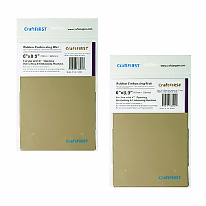 CraftFIRST 6 x 8.9" Rubber Embossing Mat Die Cutting Accessaries 1 Pair