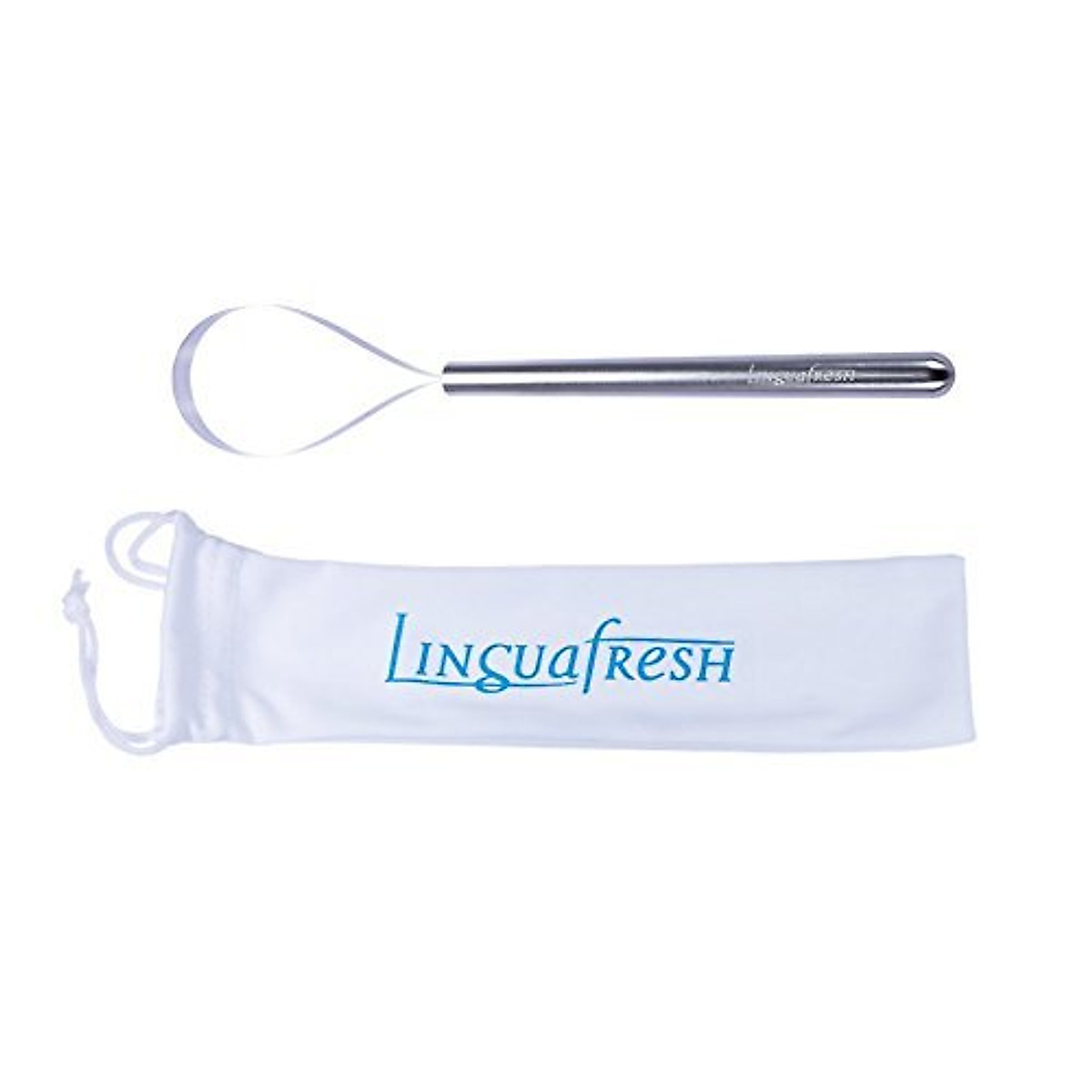 Tongue Cleaner, Tongue Scraper - German Made LinguafreshOne - Pure-Stainless Tongue - Scraper - Cleaner - Recyclable