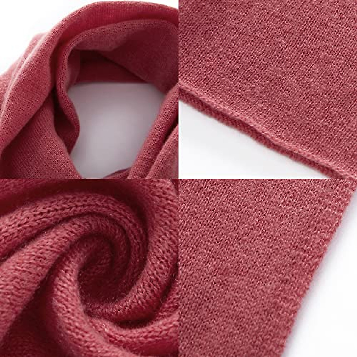 GreenMount Women's Scarf 100% Cashmere Knitted Scarf Shawl Plant Dyeing Warm Soft for Fall Winter Women