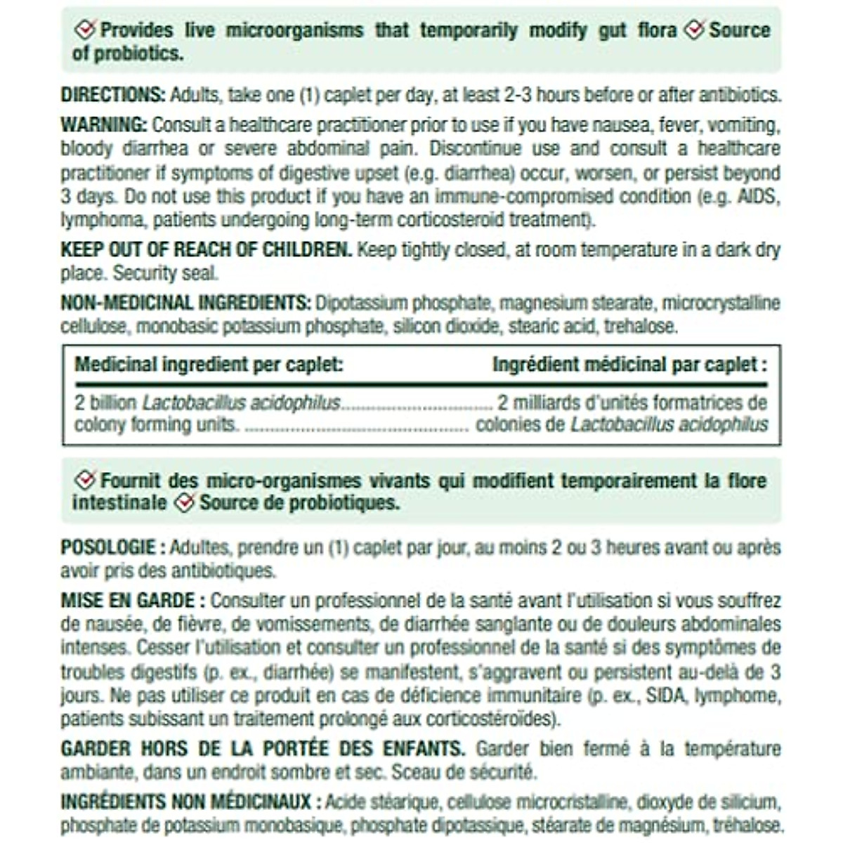 Nature's Bounty Acidophilus Probiotic 2 Billion, 150 caplets