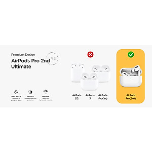 VRS Design Terra Guard Ultimate Airpods Pro Case for Apple Airpods Pro 2nd Generation (2022)