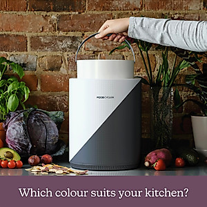 FoodCycler Eco 3 - Compact Home Food Processor and Recycler - Kitchen Countertop Compost Alternative - Electric Food Waste Disposer - Odorless Food Waste Bin - 3.5L Bucket Capacity (Grey)