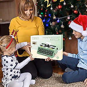 PATRI MOYE 918PCS Ideas Retro Typewriter Building Blocks Set for Adults,Collectible Retro Display Toys Model,Classic Printer Models Building Set,Best Nostalgic Gift for 6+ Year Old Kids