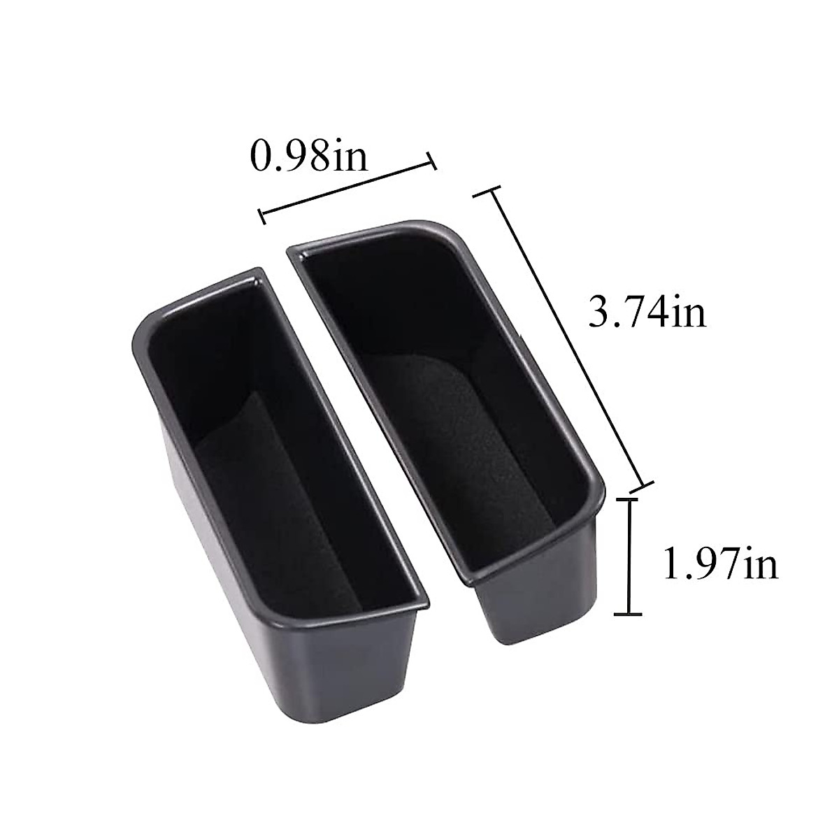 Vesul 4pcs Door Side Storage Box Compatible with Ford Fusion 2013 2014 2015 2016 2017 2018 2019 2020 Armrest Phone Container Door Organizer Handle Pocket ABS Tray Insert Glove Pallet