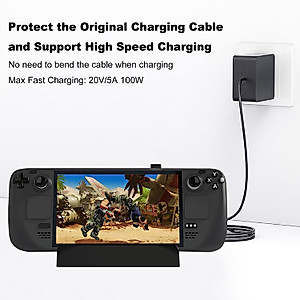 AreMe 180 Degree Angle USB C Adapter 2 Pack, 180° U Shape Male to Female 10Gbps PD 100W Adapter Compatible with Steam Deck, Switch, Laptop, Tablet, Phone and More Type C Devices