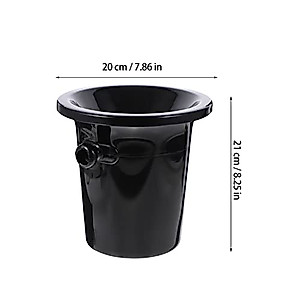 Hemoton 3Pcs Wine Tasting Spittoons Wine Spittoons Wine Dump Buckets Champagne Bucket Spit Wine Barrels Cold Wine Barrels Ice Bucket (Black)
