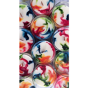 Generic Fruit Loops Candle - Aromatherapy Candle - Marbled Candle - Cereal Candle - Cool Candle - Candle Gifts - Fruit Loops Scented - Wood Wick Candle - 40-60 Hour Burn Time - Handmade (Fruit Loops)