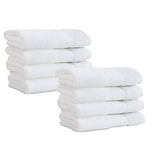 Made Here American Heritage by 1888 Mills 100% Organic Cotton Luxury Washcloth(8pk) - White