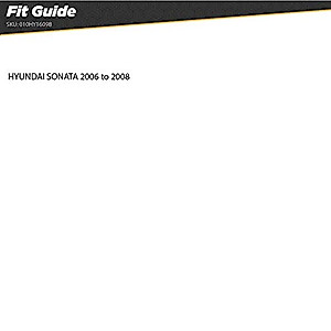 Scosche HY1609B Compatible with 2006-08 Hyundai Sonata ISO Double DIN & DIN+Pocket Dash Kit Black