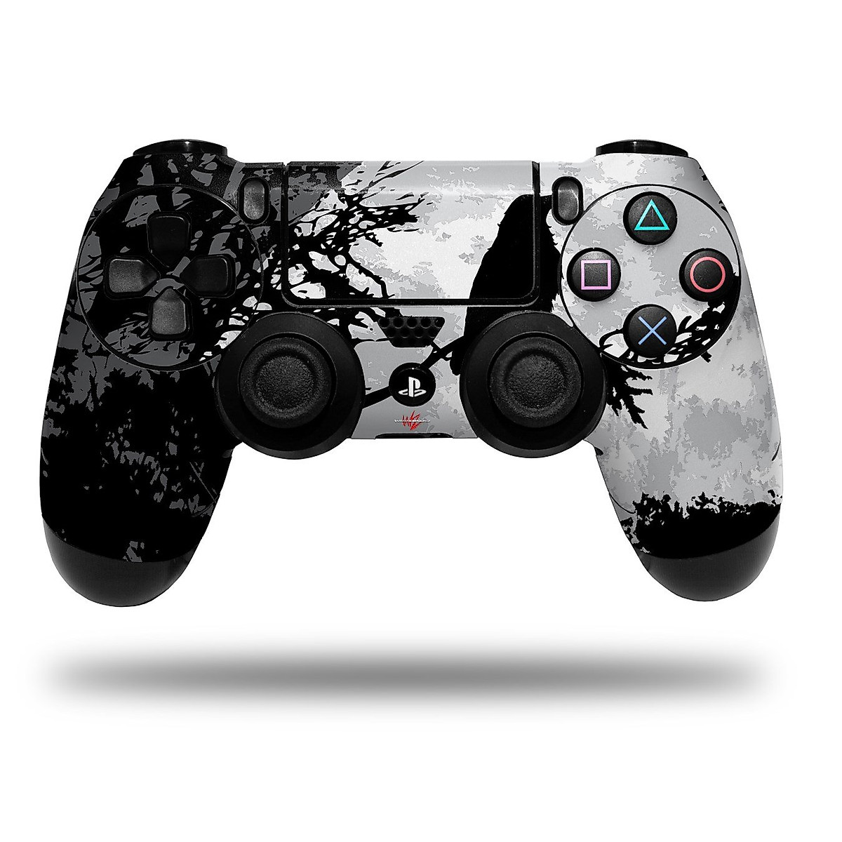 WraptorSkinz Vinyl Decal Skin Compatible with Sony PS4 Controller PlayStation 4 Original Slim and Pro Moon Rise (Controller NOT Included)