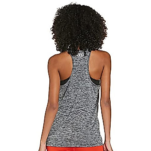 Under Armour Women's Tech Twist Tank Top , Black (001)/Metallic Silver , 3X
