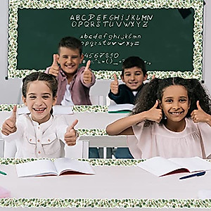 36ft Eucalyptus Boho Border Trim Decor Tropical Leaves Greenery Bulletin Board Borders Wall Decals for Classroom Back to School Decorations