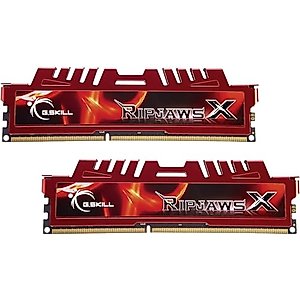 G.SKILL RipjawsX Series (Intel XMP) DDR3 RAM 16GB (2x8GB) 1600MT/s CL10-10-10-30 1.50V Desktop Computer Memory UDIMM (F3-12800CL10D-16GBXL)