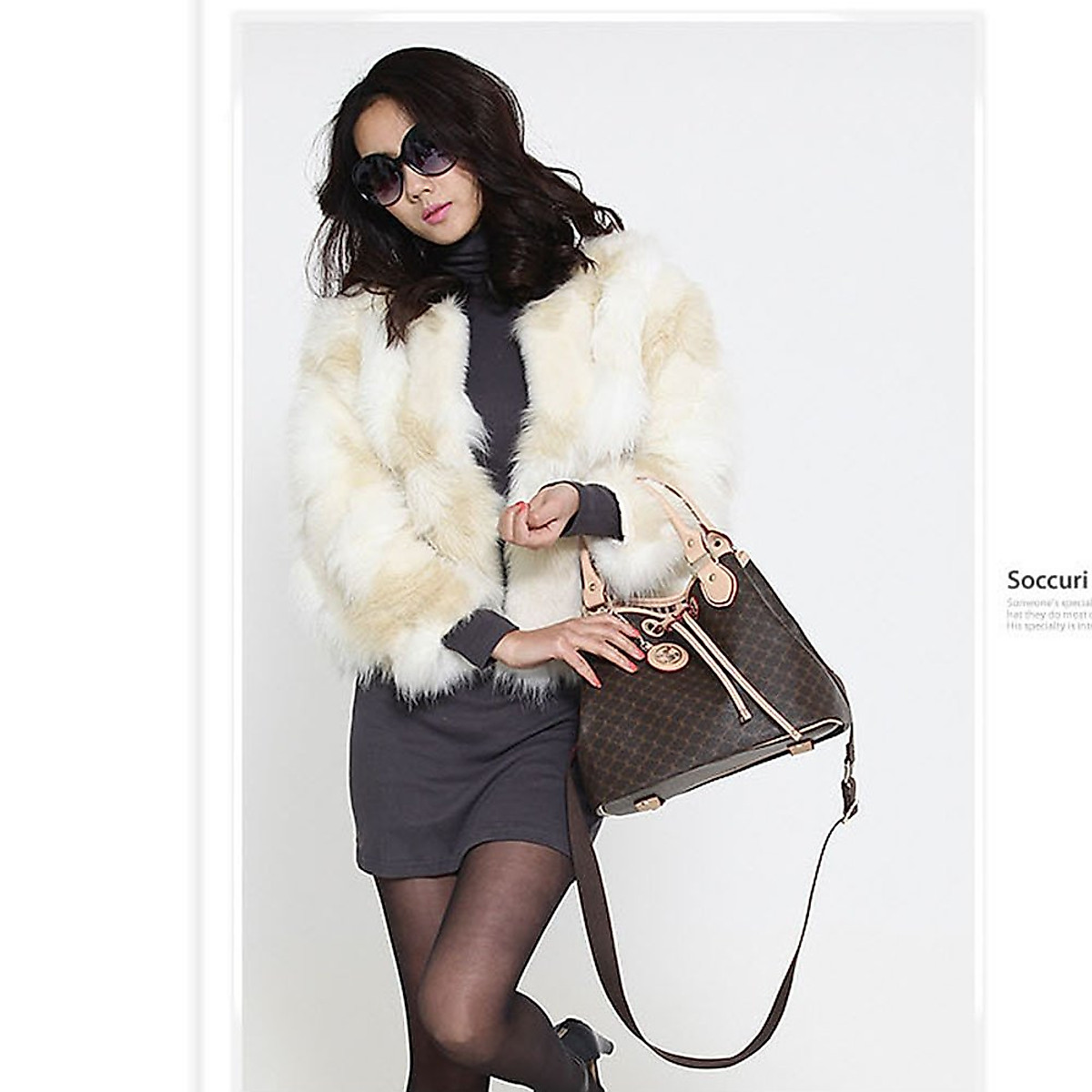 Drawstring Handbag S709 (off-white)