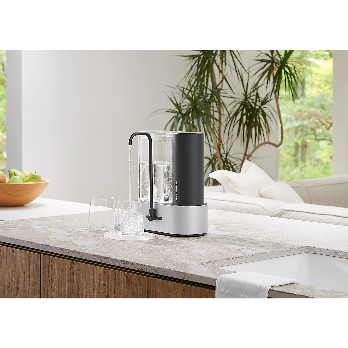 Pentair Rocean Reservoir, Countertop Water Filter System, Drink Cleaner and Great Tasting Water, NSF/ANSI 42, 53, 401 Certified