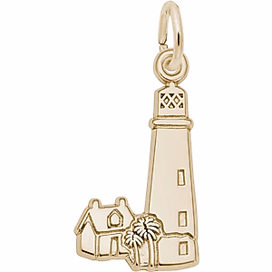 Rembrandt Cape Florida Lighthouse Charm - Metal - 14K Yellow Gold