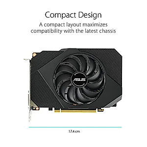 ASUS Phoenix NVIDIA GeForce GTX 1630 Gaming Graphics Card (PCIe 3.0, 4GB GDDR6 Memory, HDMI 2.0, DisplayPort 1.4a, DVI-D, Axial-tech Fan Design, Dual Ball Fan Bearings, Auto-Extreme)