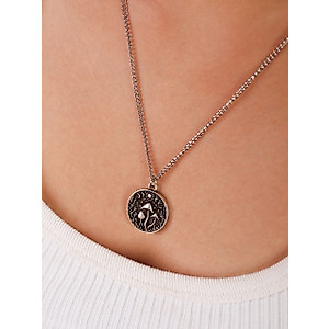 HAQUIL Mushroom With Triple Moon Pendant Necklace, Cute Mushroom Stuff Mushroom Necklace Vintage Mushroom Necklace Jewelry Gifts For Women