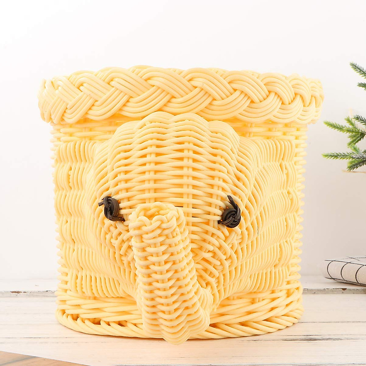 Cabilock Rattan Bread Basket Rattan Food Basket 1pc Bamboo Fruit Stand Candy Child Food Serving Baskets Tabletop Fruit Basket
