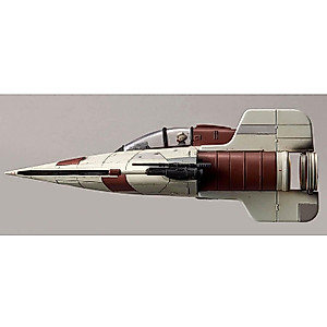 Revell (Bandai Original 01210 Star Wars A-Wing Starfighter 1:72 Scale Unbuilt/Pre-Coloured/Clip-Together (Non-Glue) Plastic Model Kit with Display Base