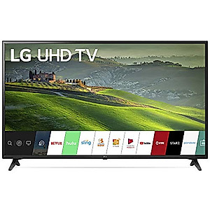 LG 49UM6900 49-inch HDR 4K UHD Smart IPS LED TV Bundle with Deco Mount Flat Wall Mount Kit, Deco Gear Wireless Backlit Keyboard and 6-Outlet Surge Adapter with Night Light