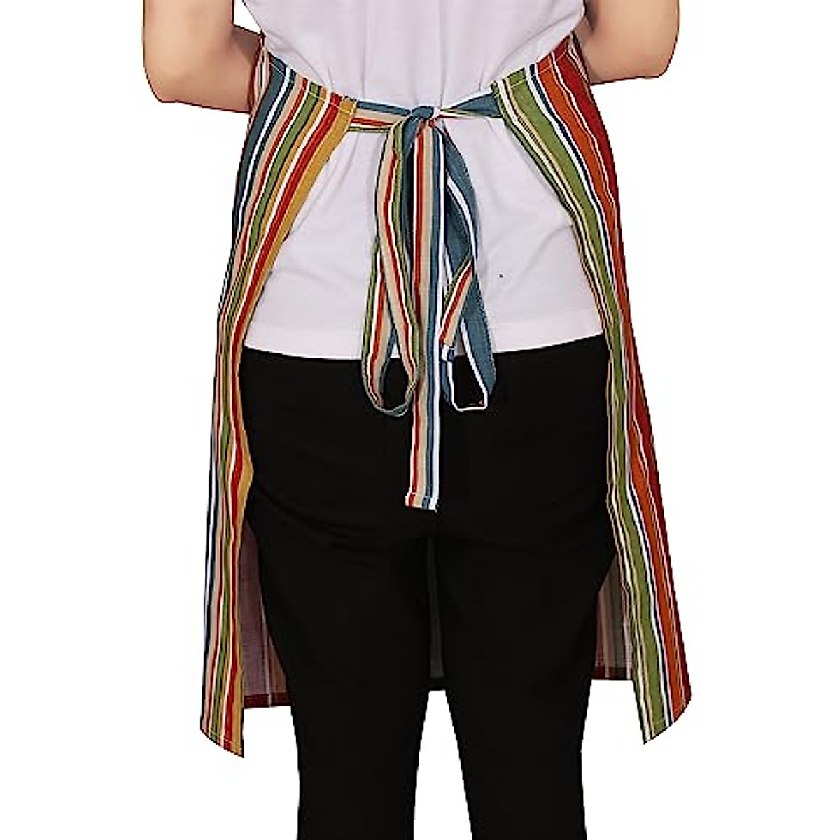 RUVANTI 100% Cotton Cute Aprons for Women with Pockets Adjustable upto XXL, Cooking, Kitchen, Server, Chef Apron