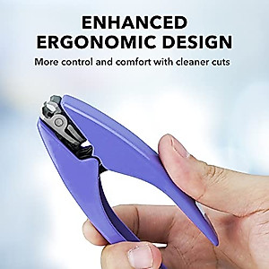 Clipperpro Omega Select Fingernail Clipper - Senior Finger Nail Clippers for Women and Men | Ergonomic Nail Cutter Clipper with 180 Degree Swivel Head | Sharp, Durable Thick Nail Clippers