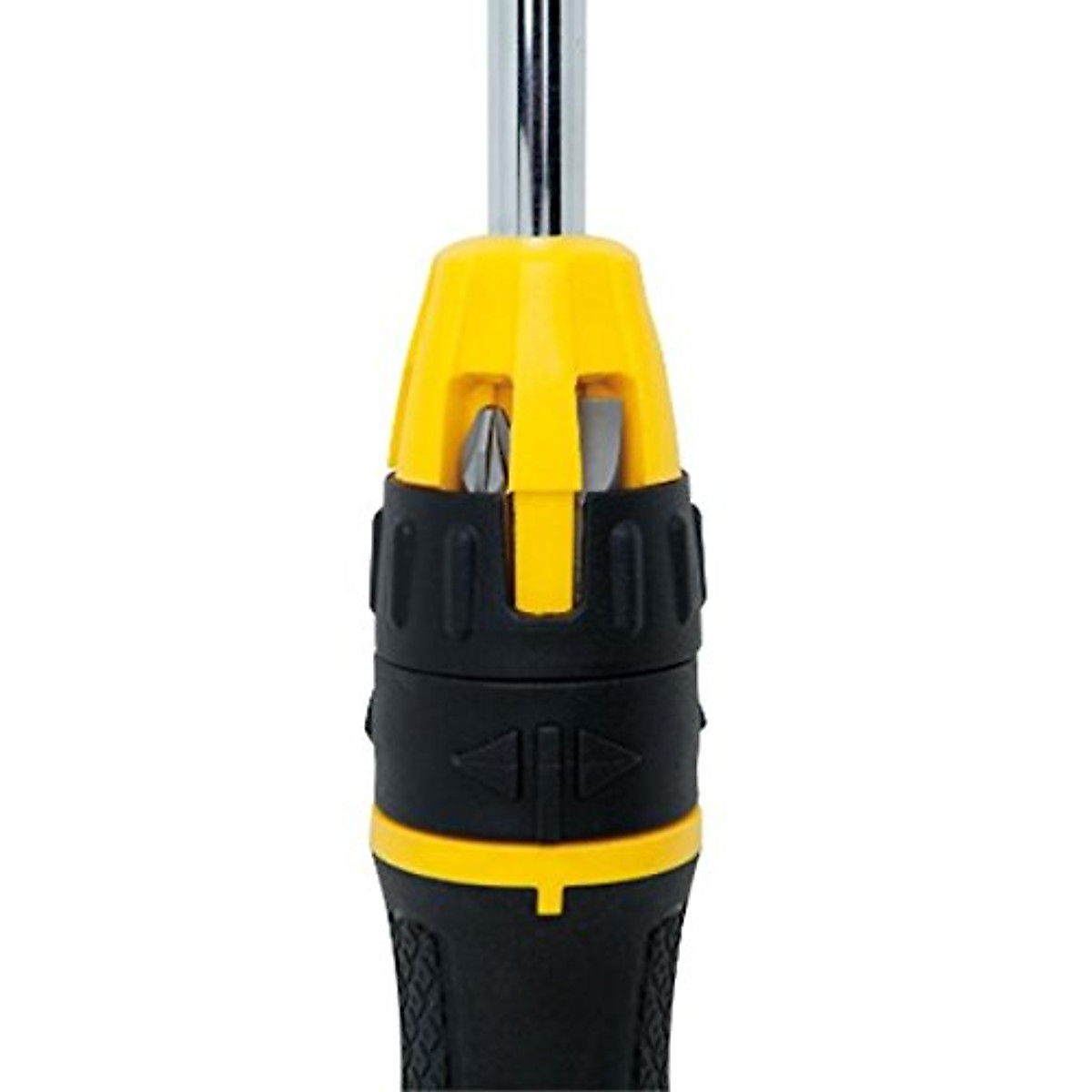 Stanley STHT0-62574 Bit-Screwdriver with 20 Bits and Ratchet, Black/Yellow