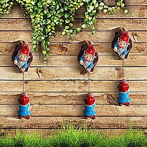 Jetec Climbing Gnomes Tree Decor Outdoor Tree Sculpture for Trees Decoration for Trees, Yard Garden Sculpture Decoration