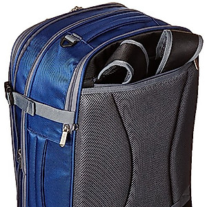 Amazon Basics Carry-On Travel Backpack - Navy Blue