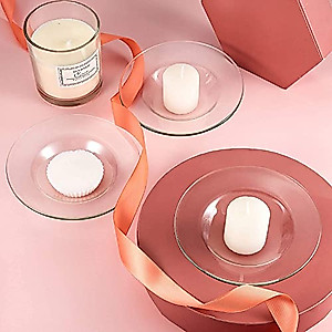 LYMGS 4.5" Replacement Oil Warmer Dish, 115mm Wax Melt Warmer Liner Round Glass Dish, Candle Warmer Bowl Plate Wax Tray for Scented Wax Aroma Therapy Lamp, 1 Pack