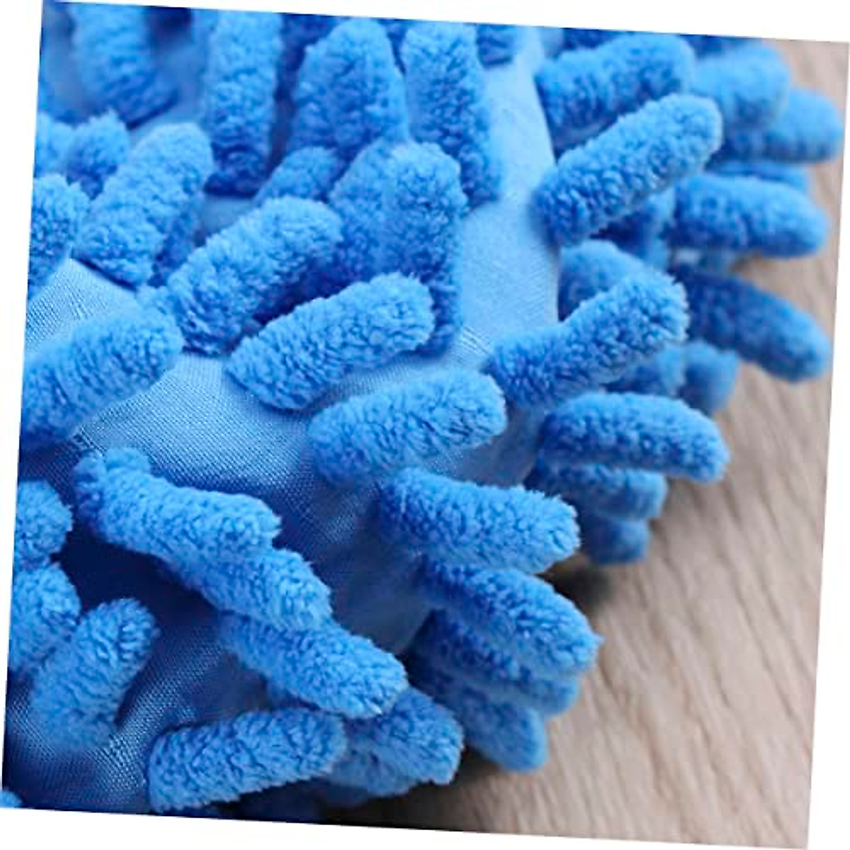 Chenille Socks 6pcs/ 3 Pairs Floor Mops Cleaning Mops Chenille Socks Floor Cleaning Slipper Lazy Mop Slippers Chenille Shoe Cover Detergent Washable Dust Mop Slipper Mop Cap