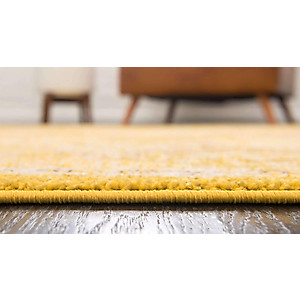 Unique Loom Penrose Collection Area Rug - Blake (2' 2" x 6' 1" Runner, Yellow/ Beige)