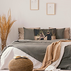 Custom Love, Couple Photo Pillowcase w Any Picture | 30x20 - Optional Pillow Insert | Personalized Pillow Cover with Your Loved Ones | Custom Gifts w Any Picture, Couple Gifts