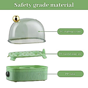 Egg Cooker, Electric Hard Boiled Egg Maker Steamer, Safe Using Kitchen Gadgets Fast Heating, Detachable Egg Boiler With Timer Off For Dormitory, Camping, Apartment, 14.5x12.5x7.5cm