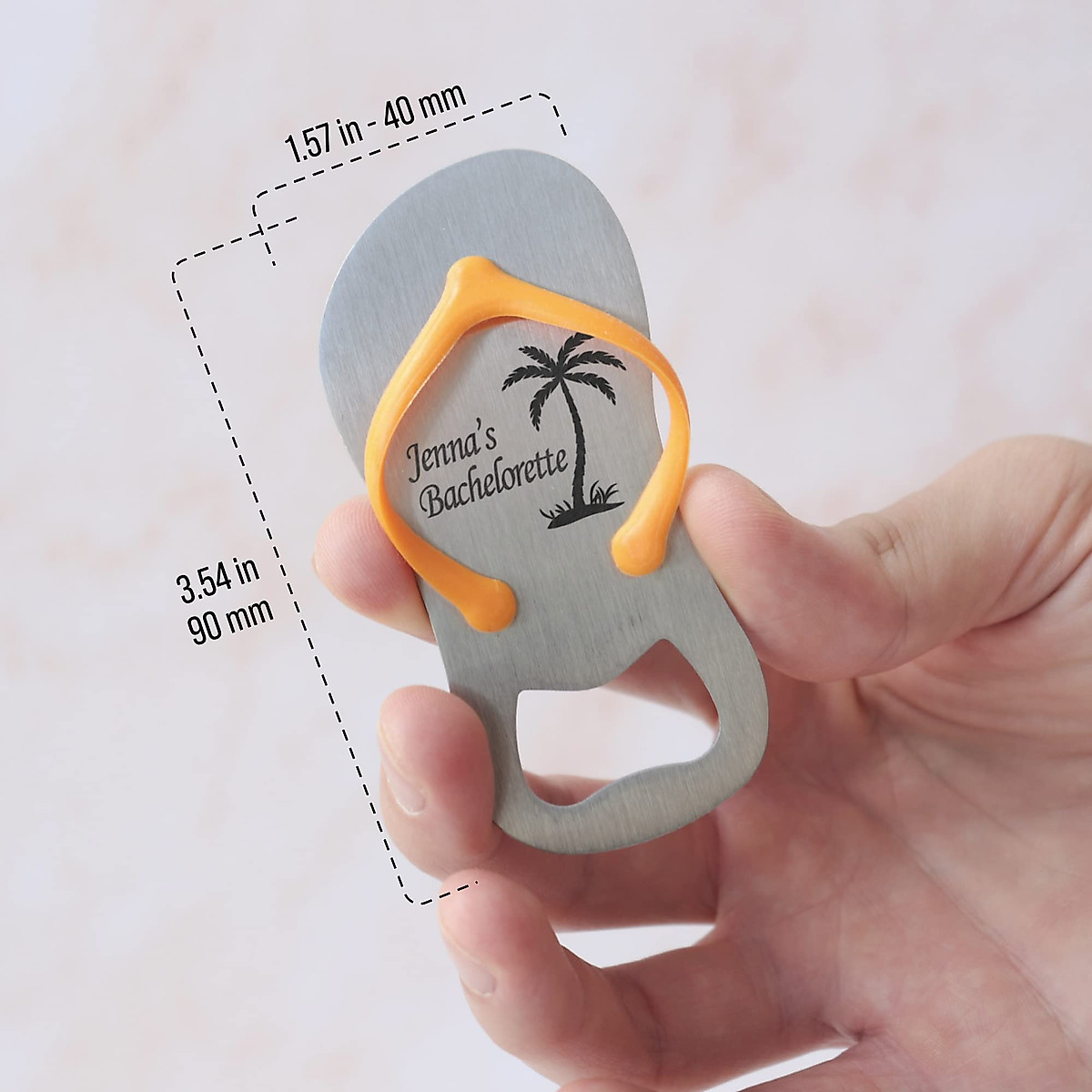 Lot of 3-6-8-12-24 Custom flip flop bottle opener set, personalized party favors, beach customized wedding guest gifts, pool summer birthday favor